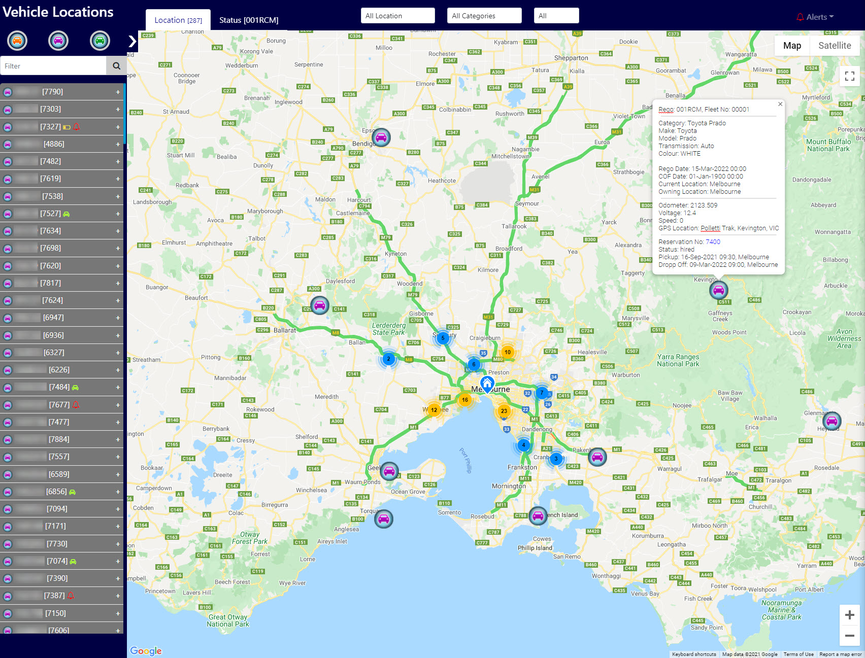 GPS Tracking | Rental Car Manager